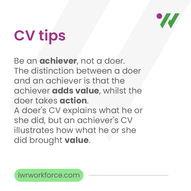 Important CV tip! | Workforce International